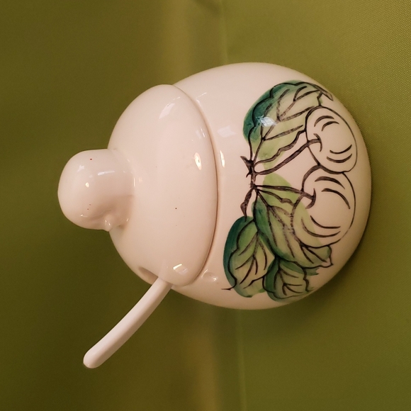 Dining | Vintage Jelly Jam Compote Serving Dish W Plastic Spoon | Poshmark